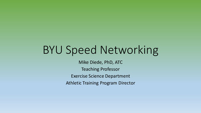 "BYU Speed Networking" by Mike Diede
