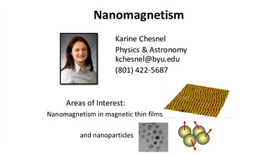 "Nanomagnetism" by Karine Chesnel