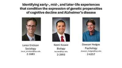 "Identifying early-, mid-, and later-life Experiences that Condition th ...